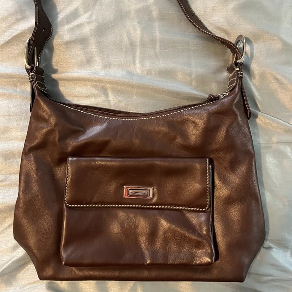 Ili | Bags | Ili New York Leather Shoulder Bag Chocolate Brown | Poshmark